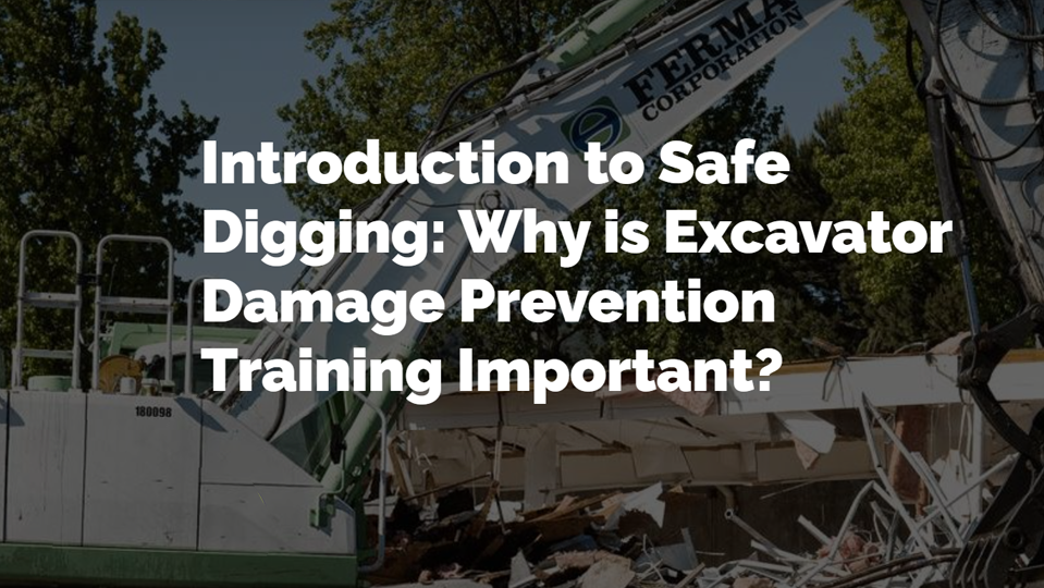 Training - CGA Excavator Damage Prevention Curriculum